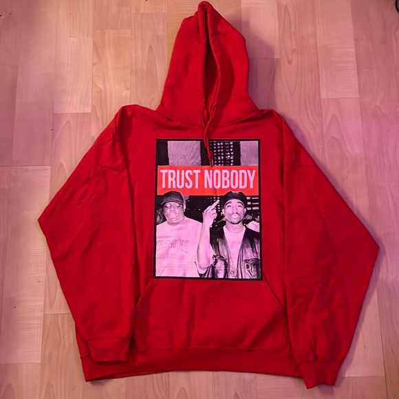 Rue21 | Sweaters | Rue2 Red Trust Nobody Tupac And Biggie Hoodie | Poshmark